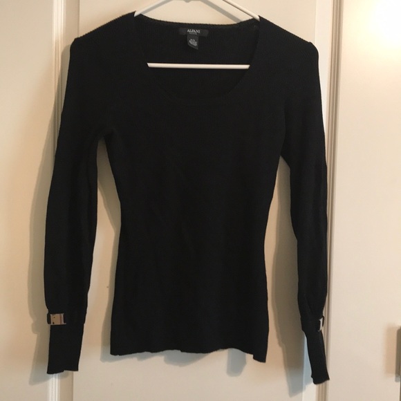 Alfani | Sweaters | Alfani Petite Black Sweater Balloon Sleeves Ps ...